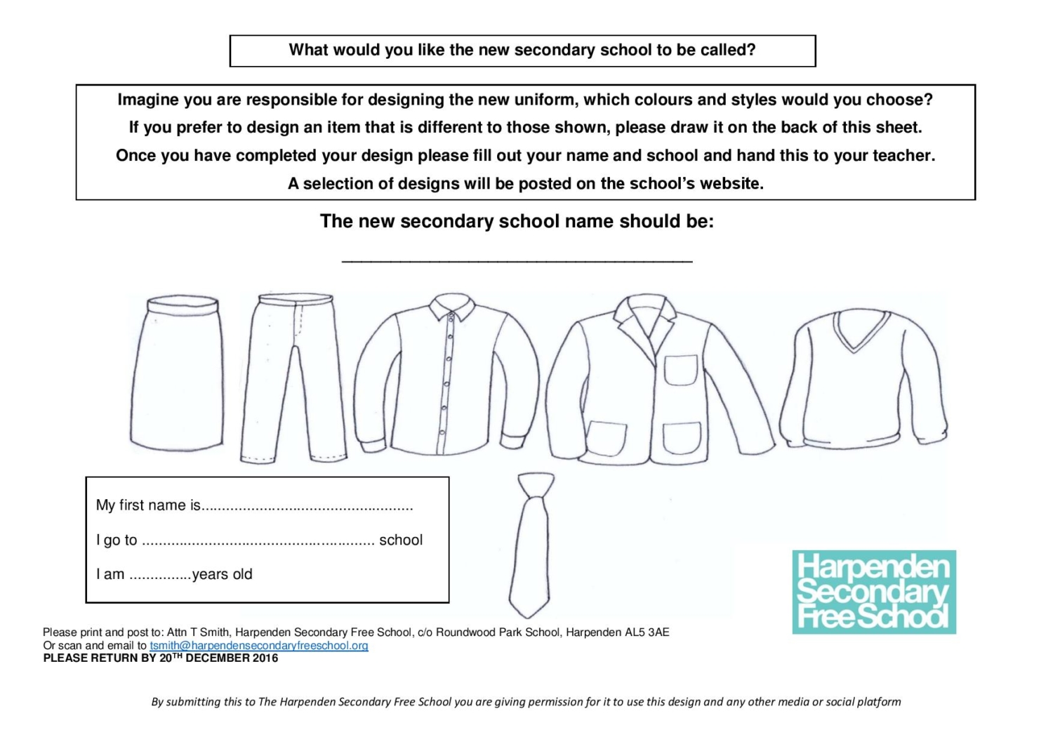 Uniform Design – Katherine Warington School